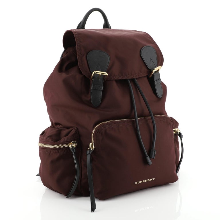 Burberry Rucksack Backpack Nylon With Leather Medium at 1stDibs ...