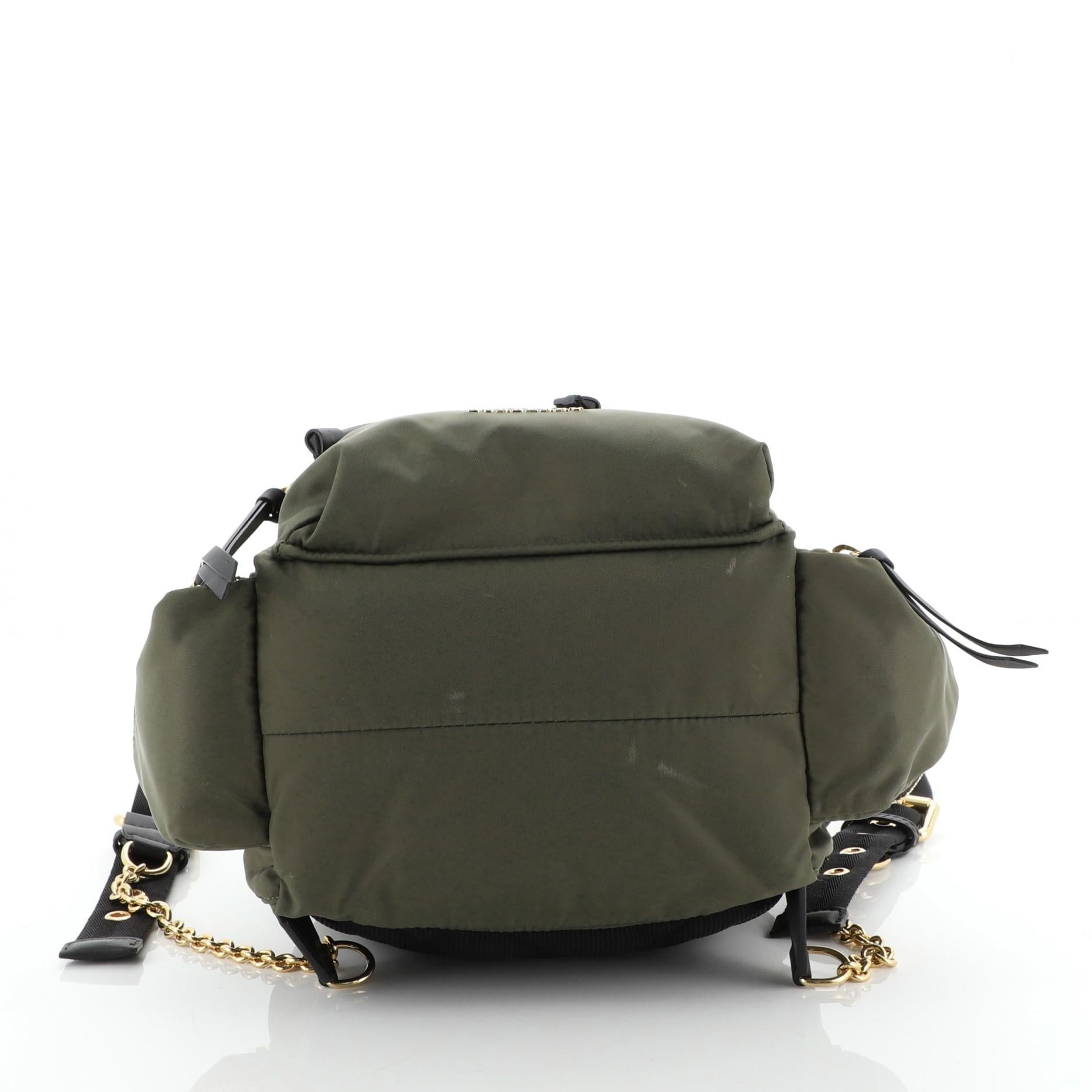 Burberry Rucksack Backpack Nylon With Leather Medium at 1stDibs