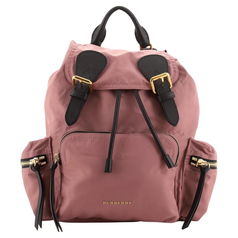 Burberry Rucksack Backpack Nylon with Leather Medium at 1stDibs