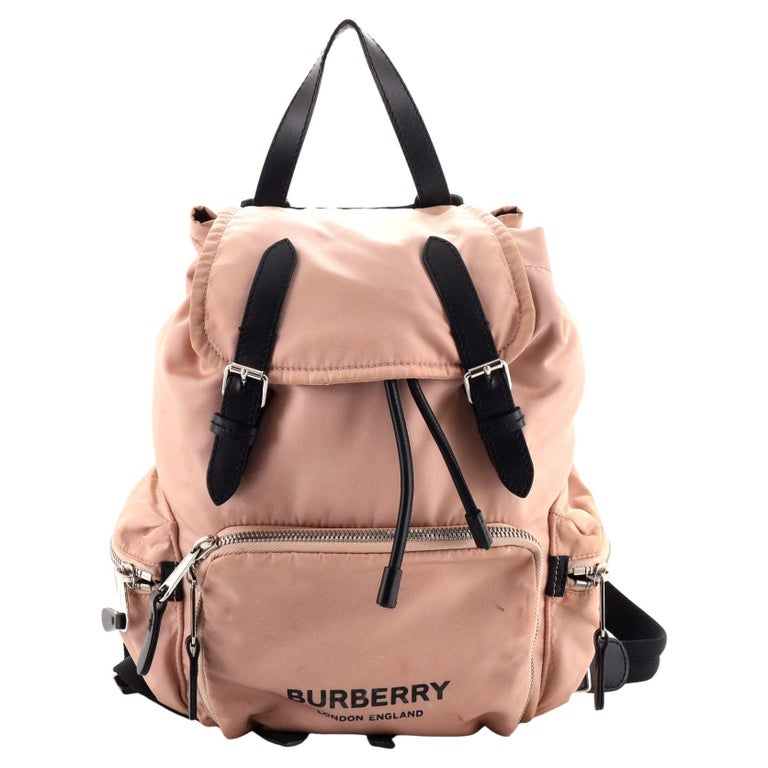 Burberry Rucksack Backpack Nylon with Leather Medium For Sale at 1stDibs
