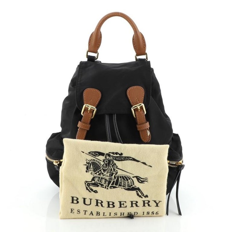 Burberry Rucksack Backpack Nylon with Leather Small at 1stDibs ...