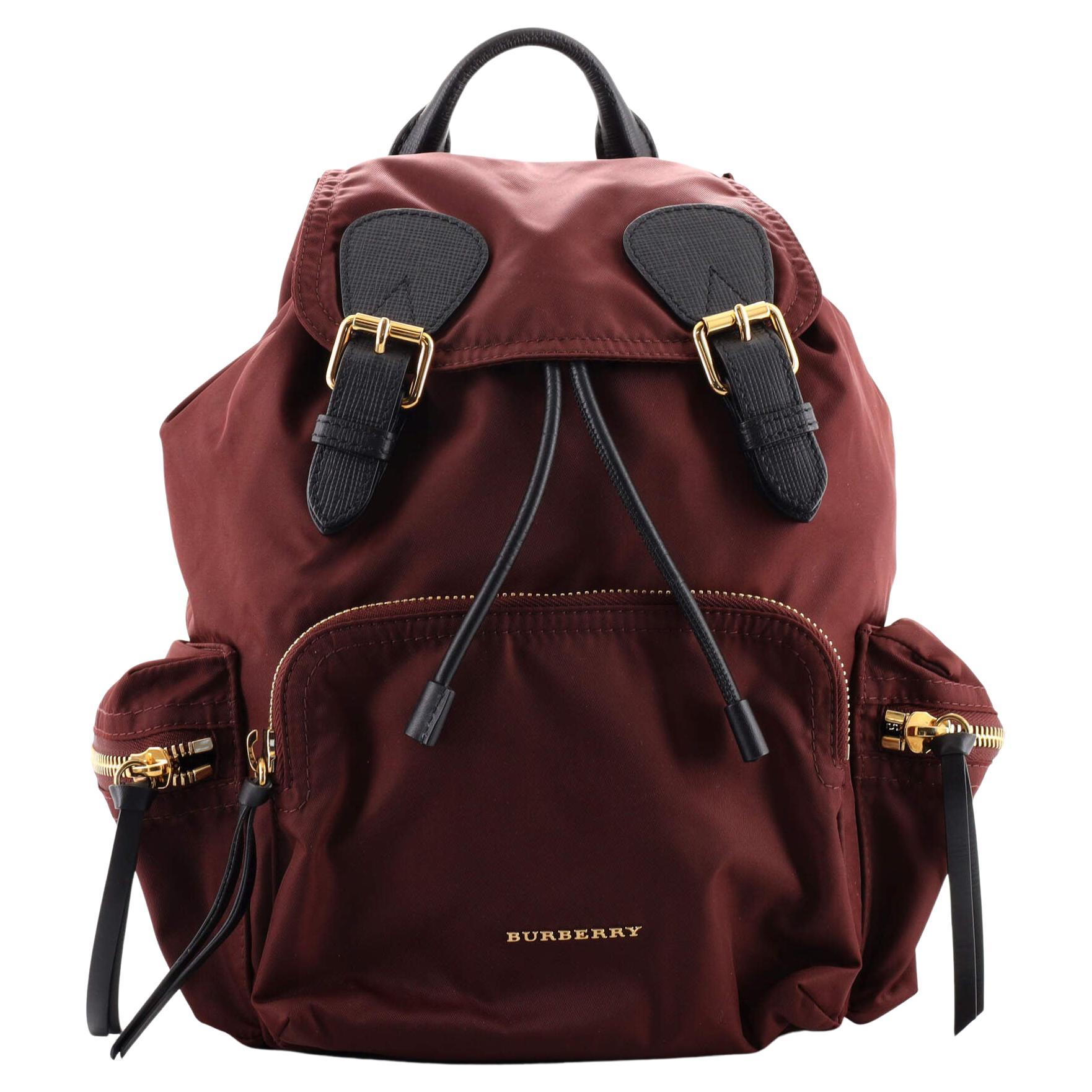 Burberry Rucksack Backpack Nylon with Leather Small at 1stDibs