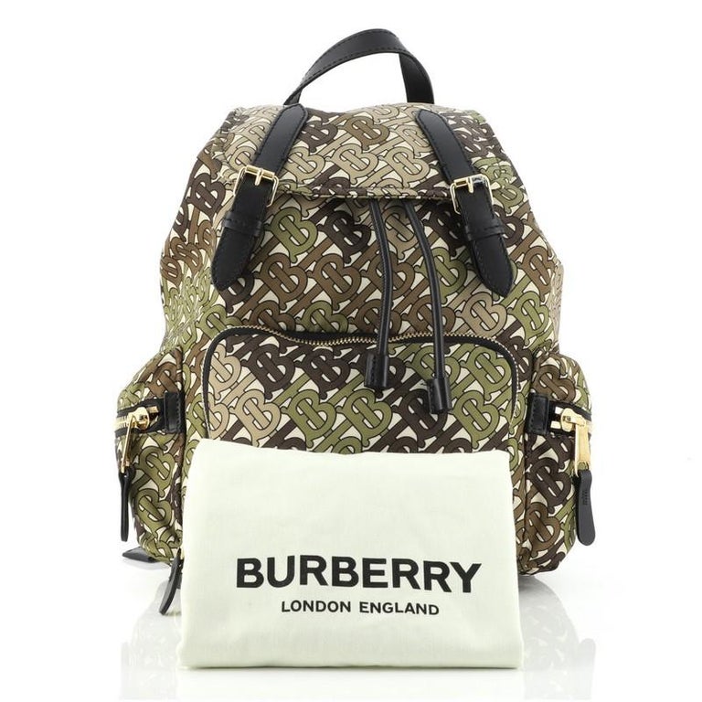 Burberry Rucksack Backpack TB Monogram Nylon Medium at 1stDibs
