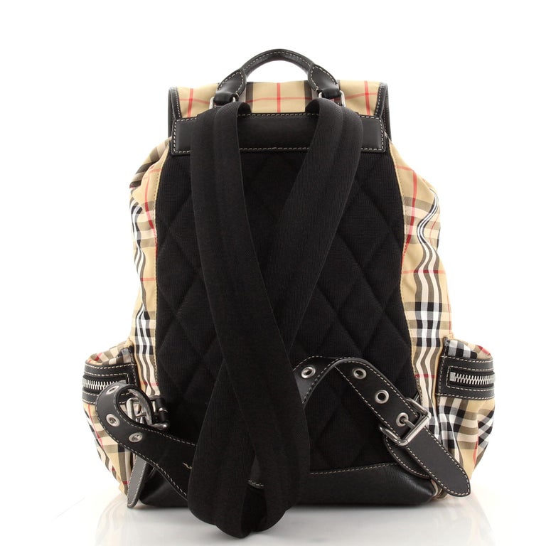 Burberry Rucksack Backpack Vintage Check Nylon Medium at 1stDibs