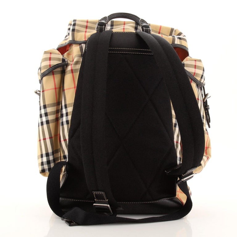 Burberry Rucksack Backpack Vintage Check Nylon Medium at 1stDibs