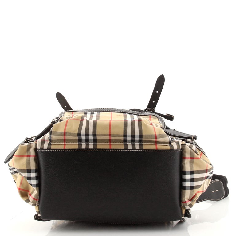 Burberry Rucksack Backpack Vintage Check Nylon Medium at 1stDibs