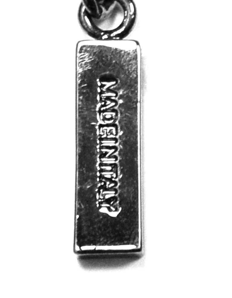 Burberry Silver Gunmetal Multi-strand Wrapped Chain Necklace For Sale ...