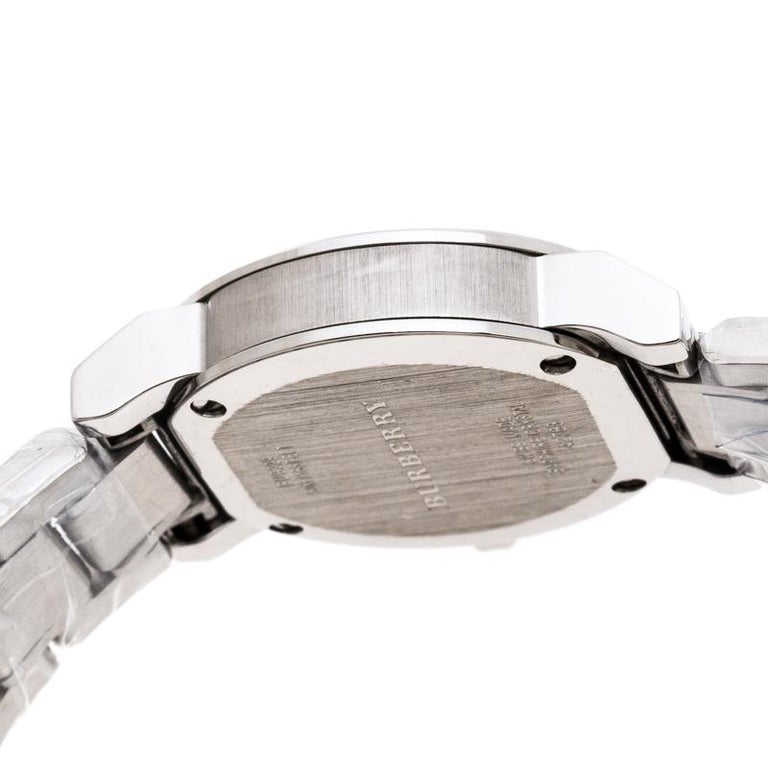 Burberry Silver Stainless Steel BU9229 Women's Wristwatch 26MM For Sale ...
