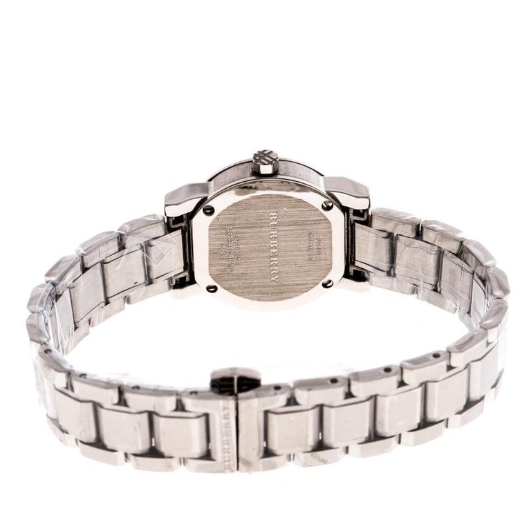 Burberry Silver Stainless Steel BU9229 Women's Wristwatch 26MM For Sale ...