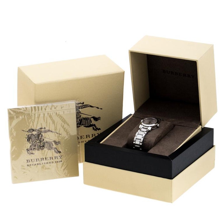 Burberry Silver Stainless Steel BU9229 Women's Wristwatch 26MM For Sale ...