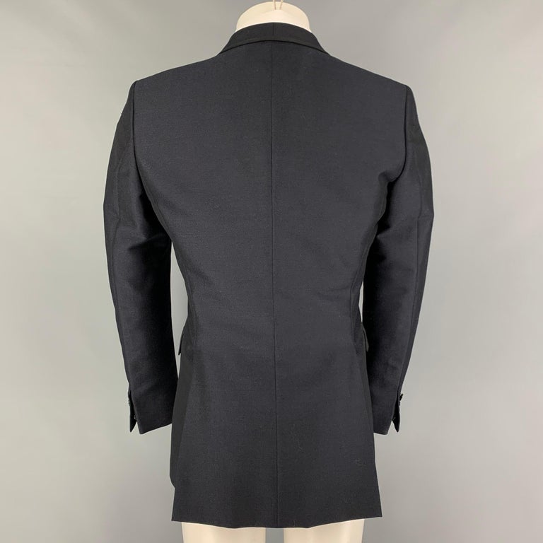 BURBERRY Size 38 Navy Mohair Wool Shawl Collar Sport Coat For Sale at ...