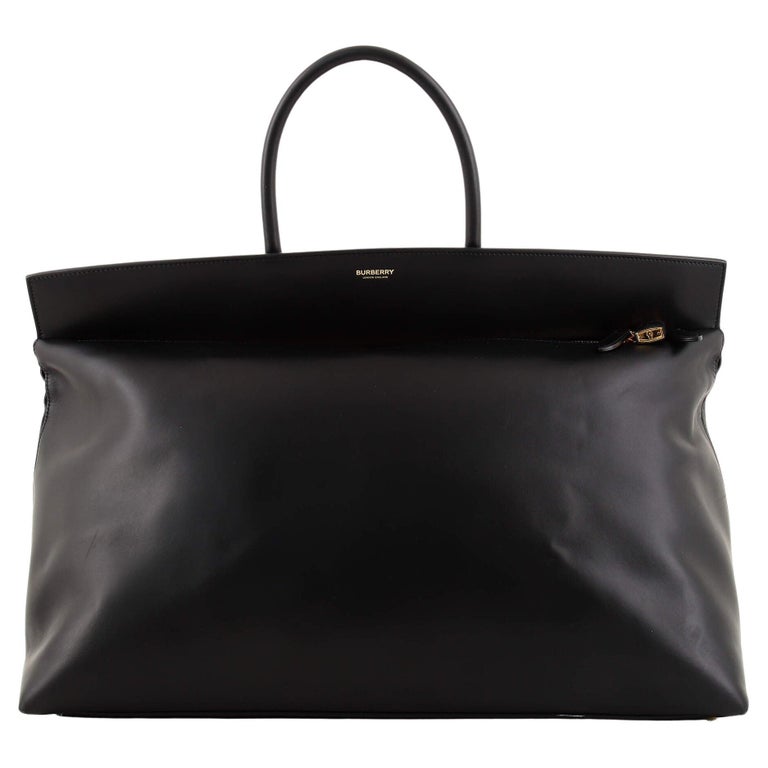 Burberry Society Top Handle Bag Leather XL For Sale at 1stDibs