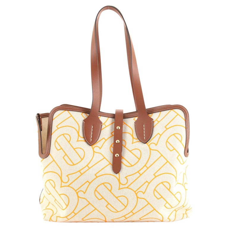 Burberry Soft Belt Bag XL TB Monogram Printed Canvas Medium For Sale at ...