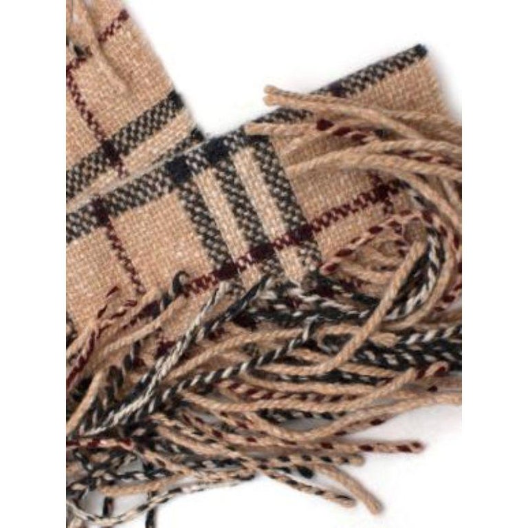 Burberry Tassel Thin Scarf For Sale at 1stDibs