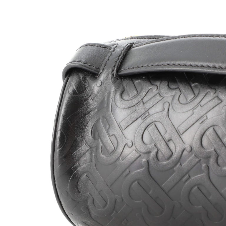 Burberry TB Barrel Crossbody Bag Monogram Embossed Leather Small For ...