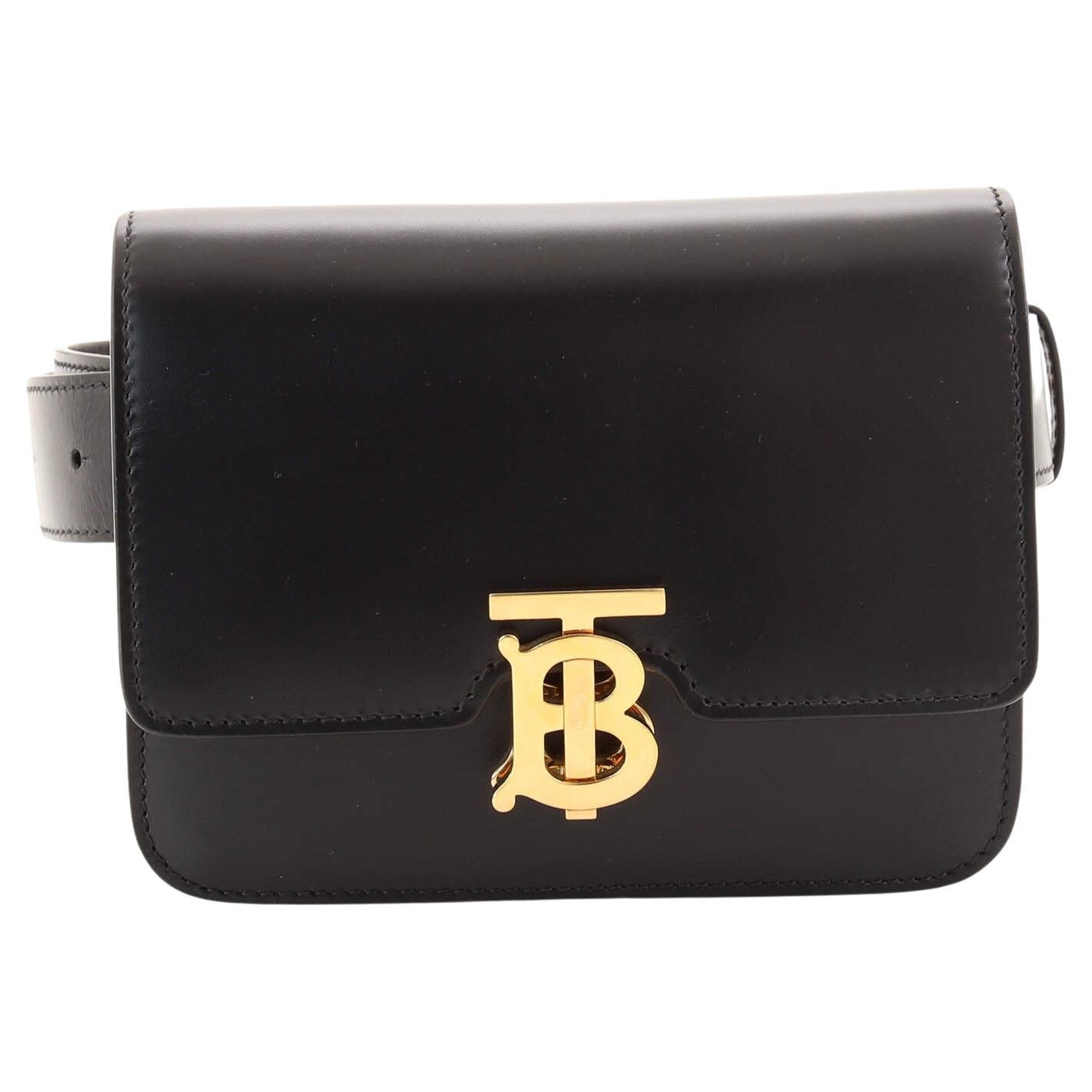 Burberry Buckle Chain Wallet Leather with Snakeskin and Applique Mini ...