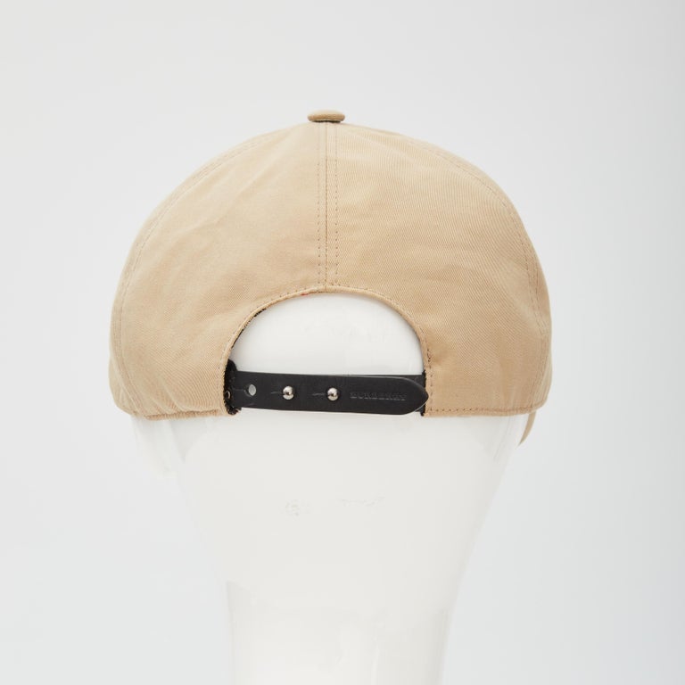 Burberry Transparent Flat Rim Hat (Medium/large) For Sale at 1stDibs