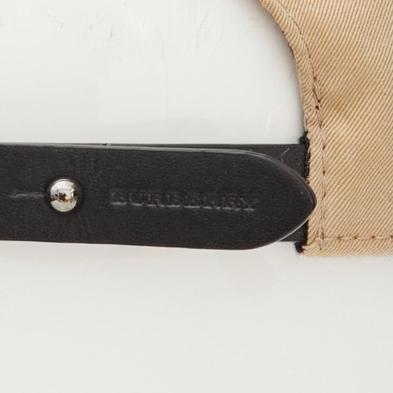 Burberry Transparent Flat Rim Hat (Medium/large) For Sale at 1stDibs