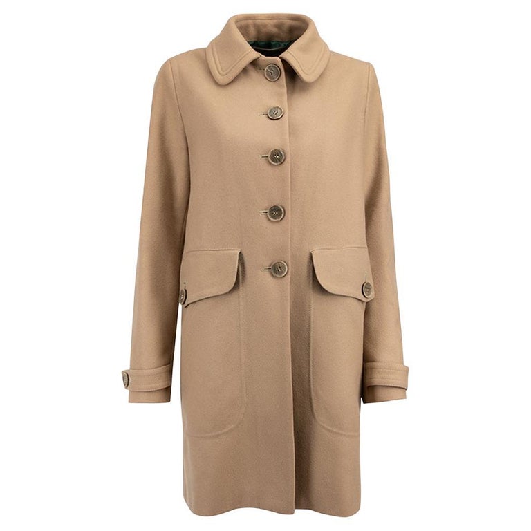Burberry Women's Thomas Burberry Beige Oversized Pocket Coat For Sale ...