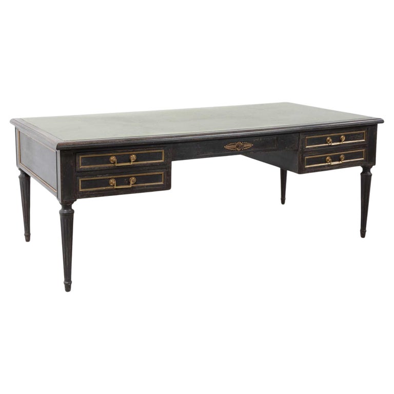 Bureau Plat Desk, France 2nd Half 19th Century For Sale at 1stDibs
