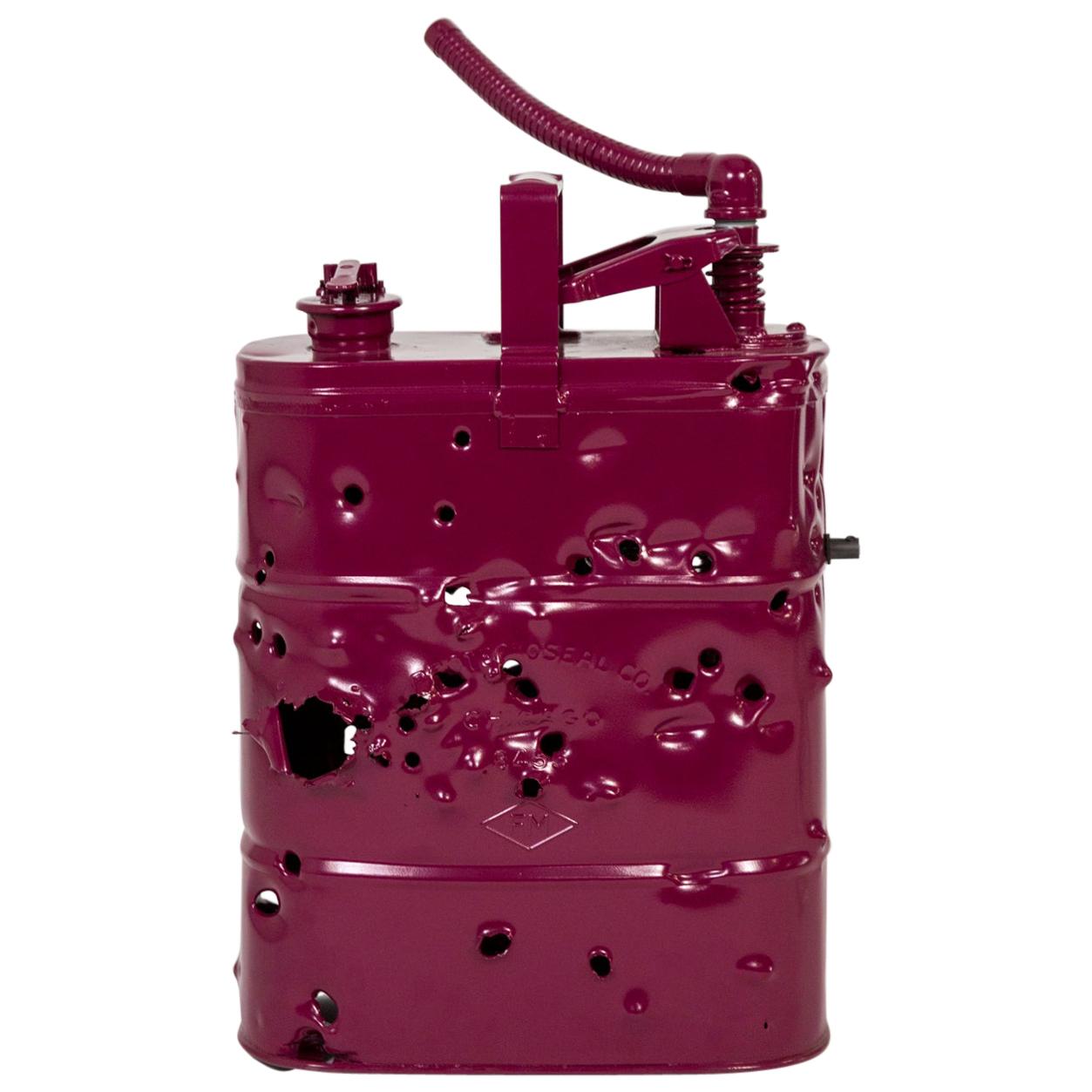 Huge Yellow Bullet Hole Can Lamp by Charles Linder For Sale at 1stDibs