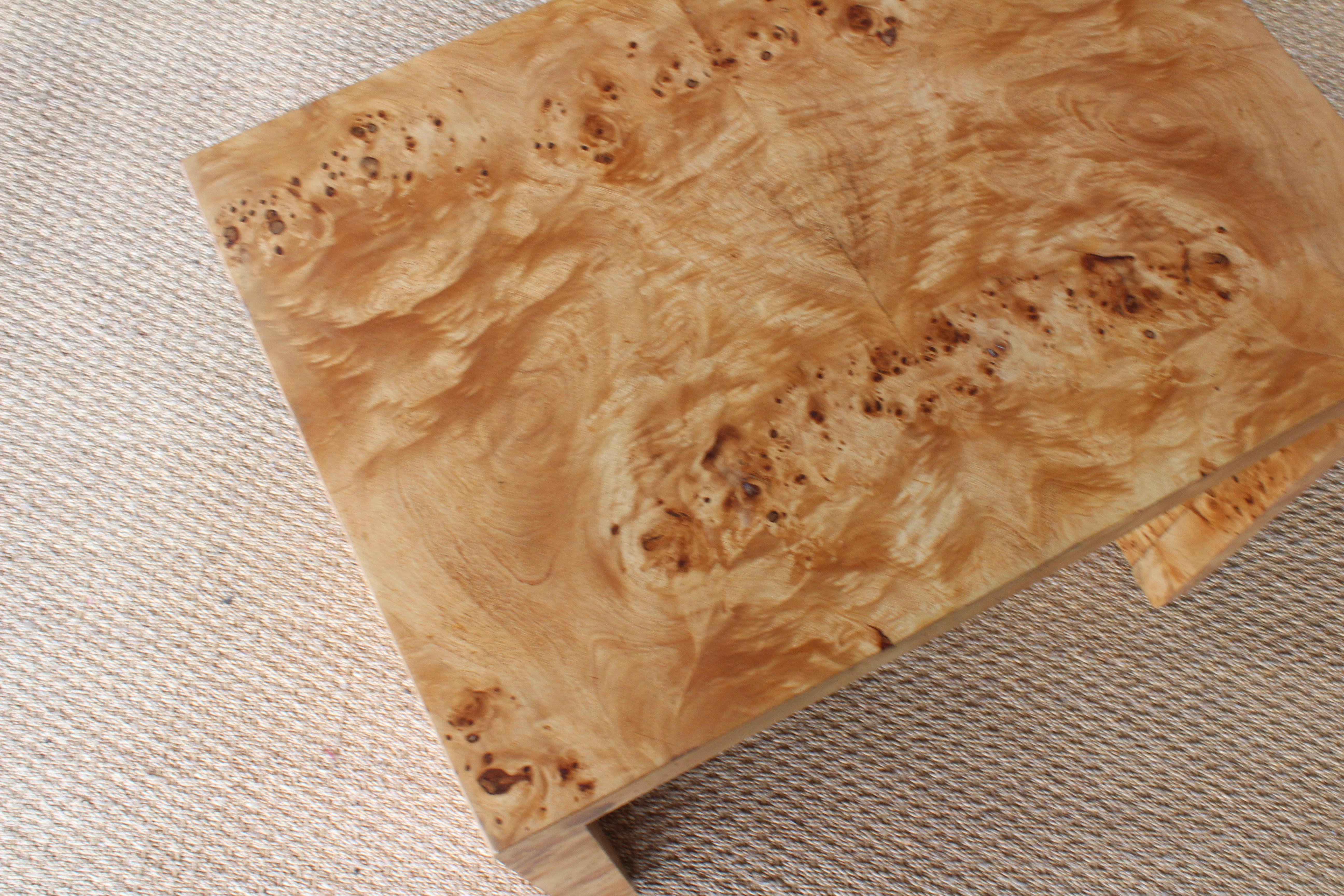 Burl Wood End Table by Milo Baughman, U.S.A, 1960s at 1stDibs