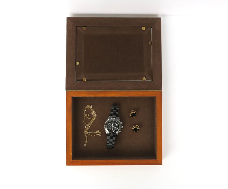 Burl Wood Jewelry Box and Picture Frame For Sale at 1stDibs