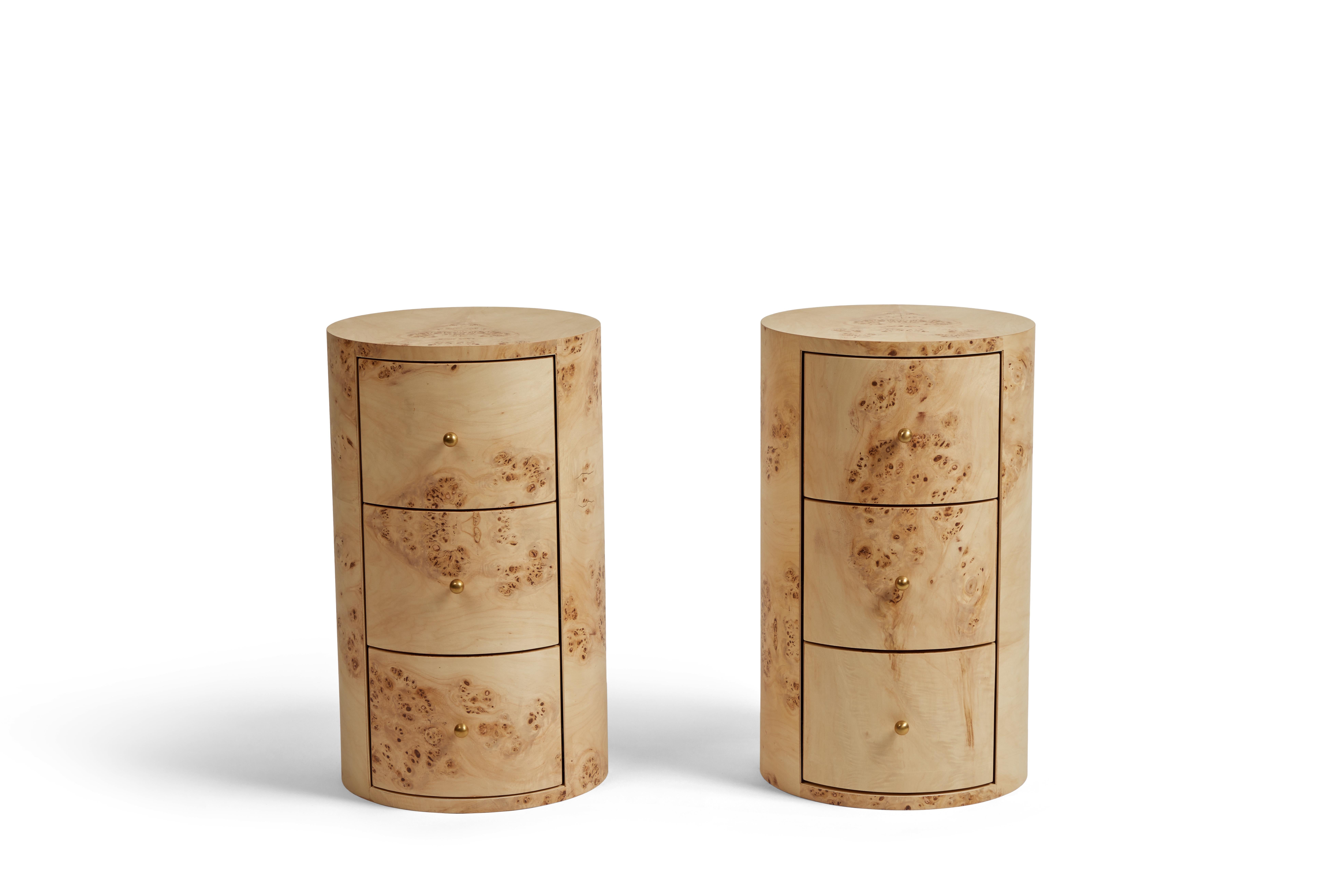 Burl Wood Side Table, by JDP Interiors For Sale at 1stDibs