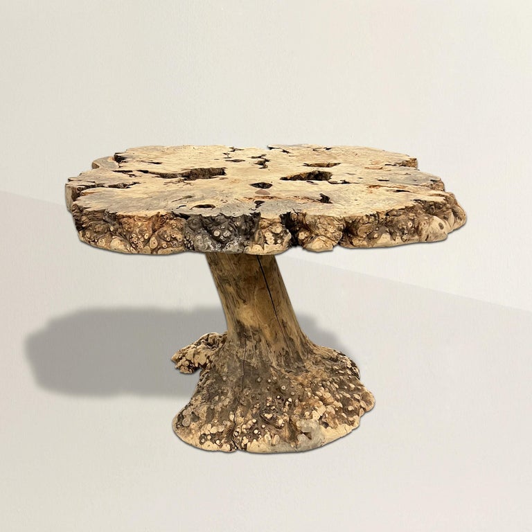 Burl Wood Table at 1stDibs