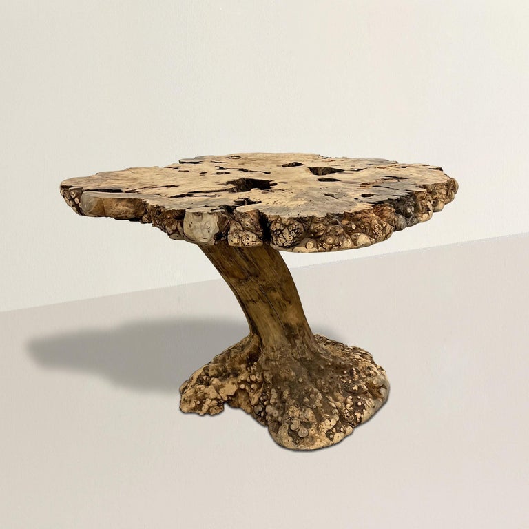 Burl Wood Table at 1stDibs