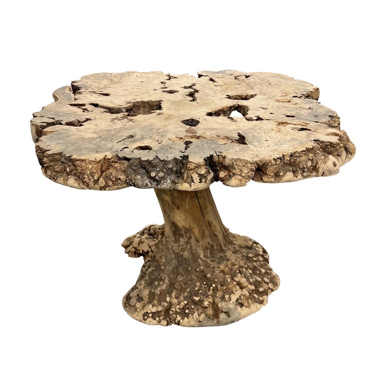 Burl Wood Table at 1stDibs