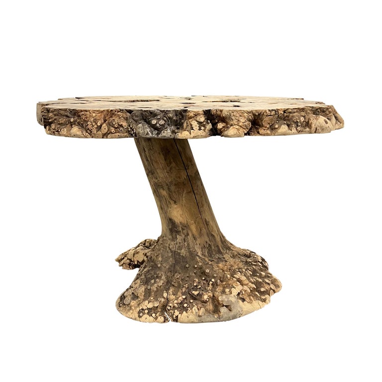Burl Wood Table at 1stDibs