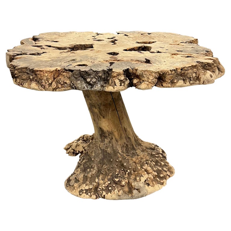 Burl Wood Table at 1stDibs