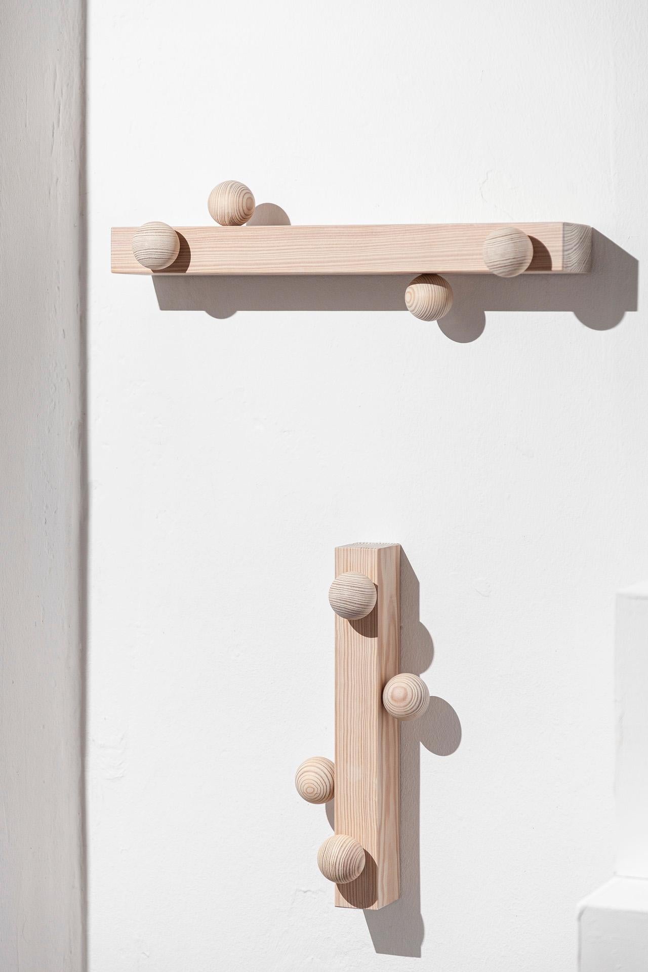 Burly, Natural Pine Wood Coat Hanger by João Xará Handmade in Portugal ...