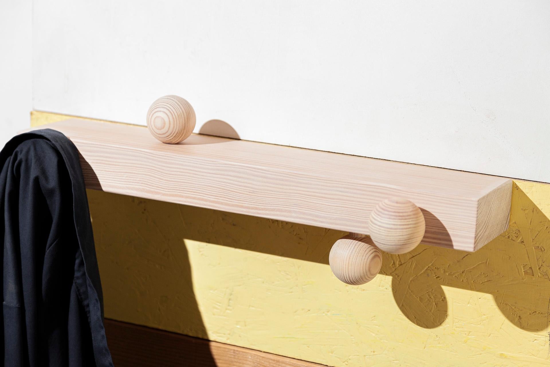 Burly, Natural Pine Wood Coat Hanger by João Xará Handmade in Portugal ...