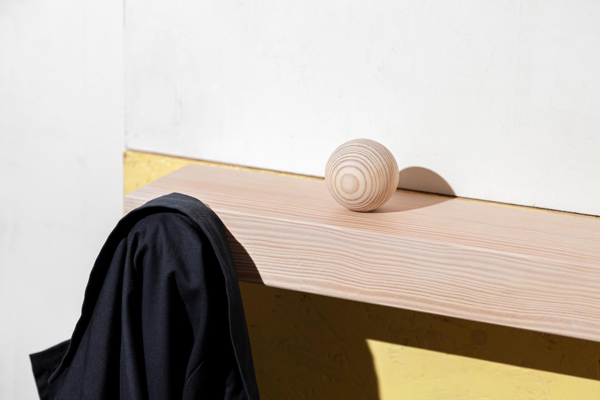 Burly, Natural Pine Wood Coat Hanger by João Xará Handmade in Portugal ...