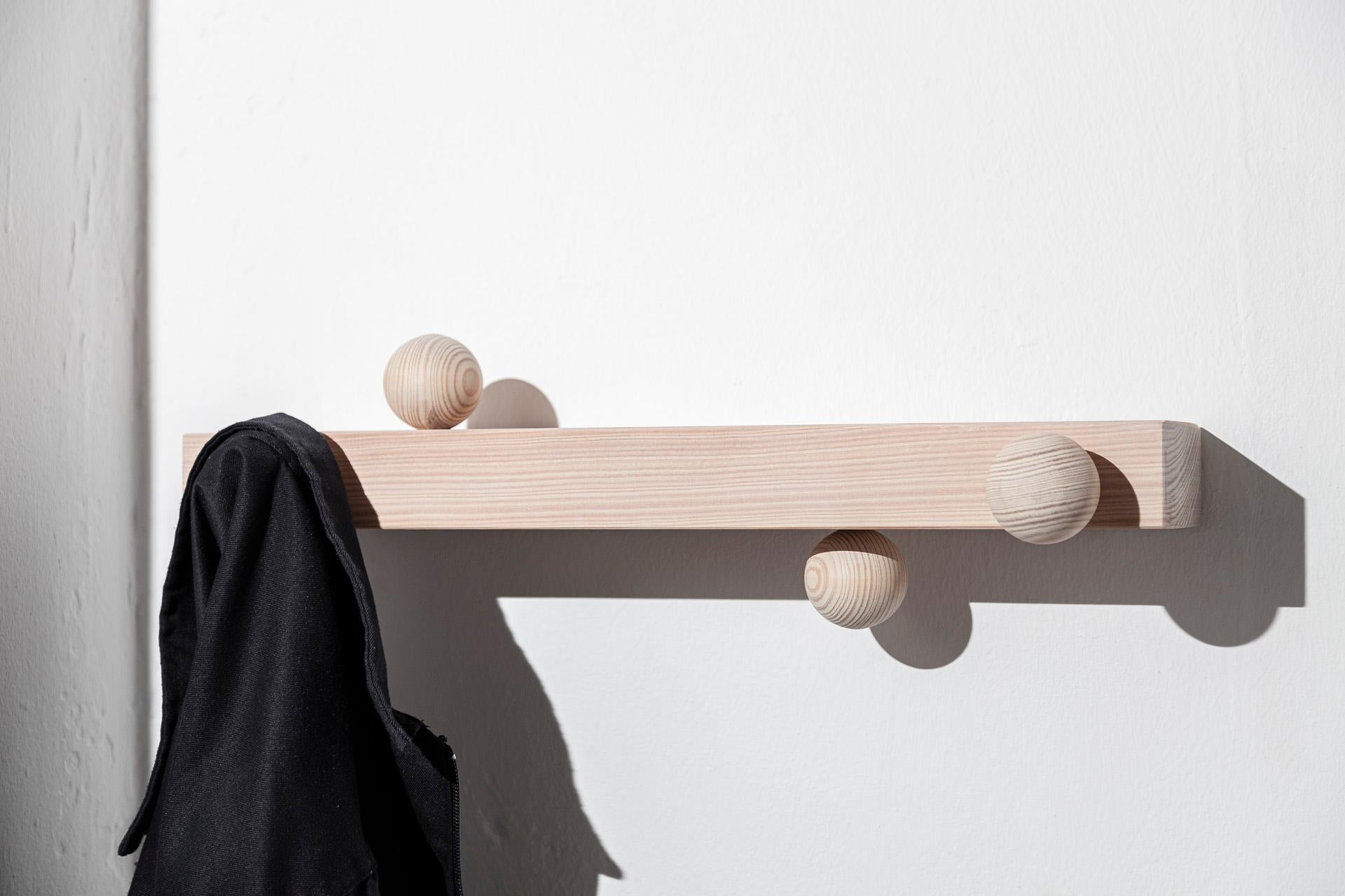 Burly, Natural Pine Wood Coat Hanger by João Xará Handmade in Portugal ...