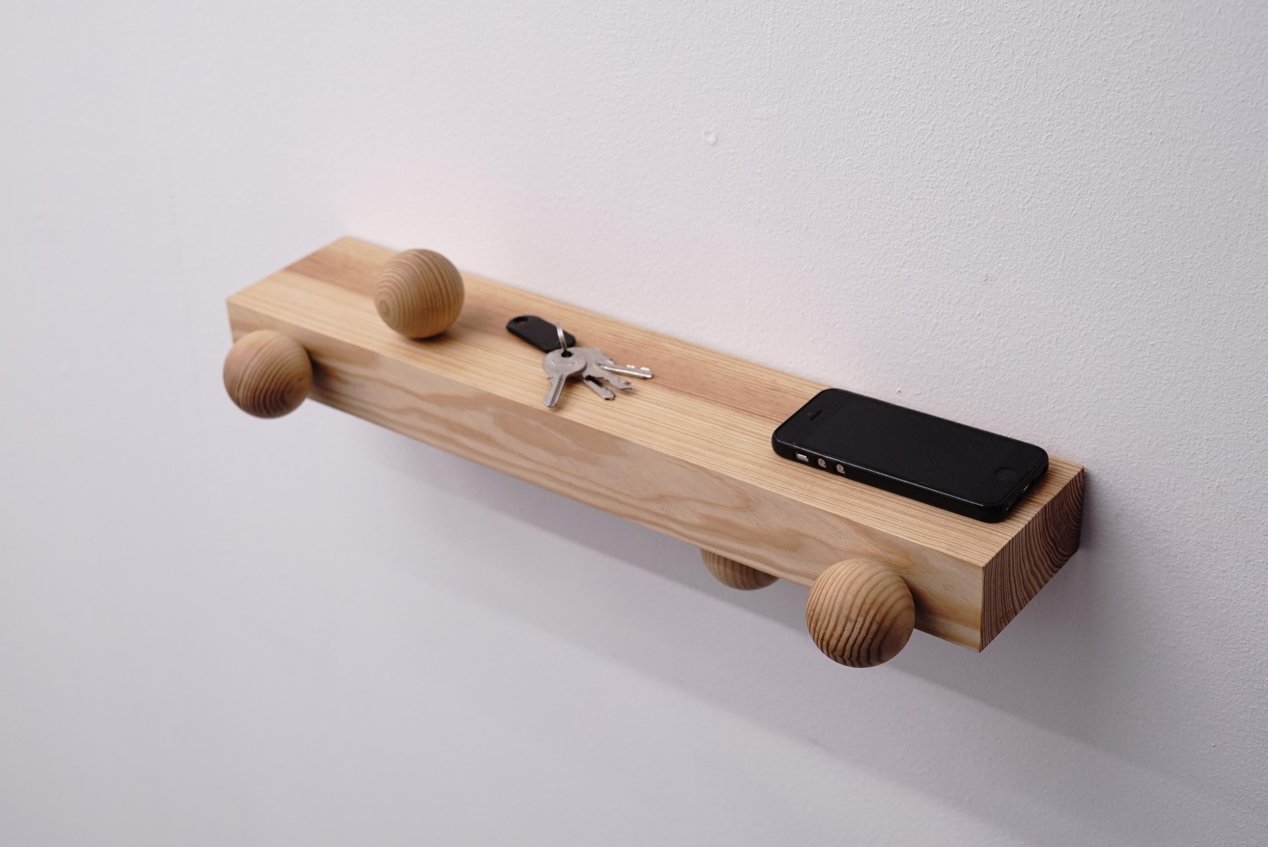 Burly, Natural Pine Wood Coat Hanger by João Xará Handmade in Portugal ...