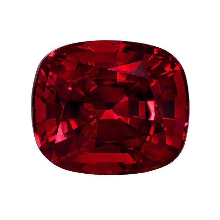 Burma Red Spinel Ring Gem Classic Burma Loose Gemstone For Sale at 1stDibs