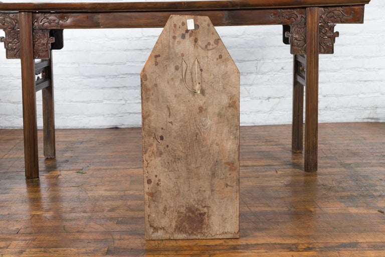 Burmese 19th Century Hand-Carved and Painted Wooden Puppet Show Sign ...