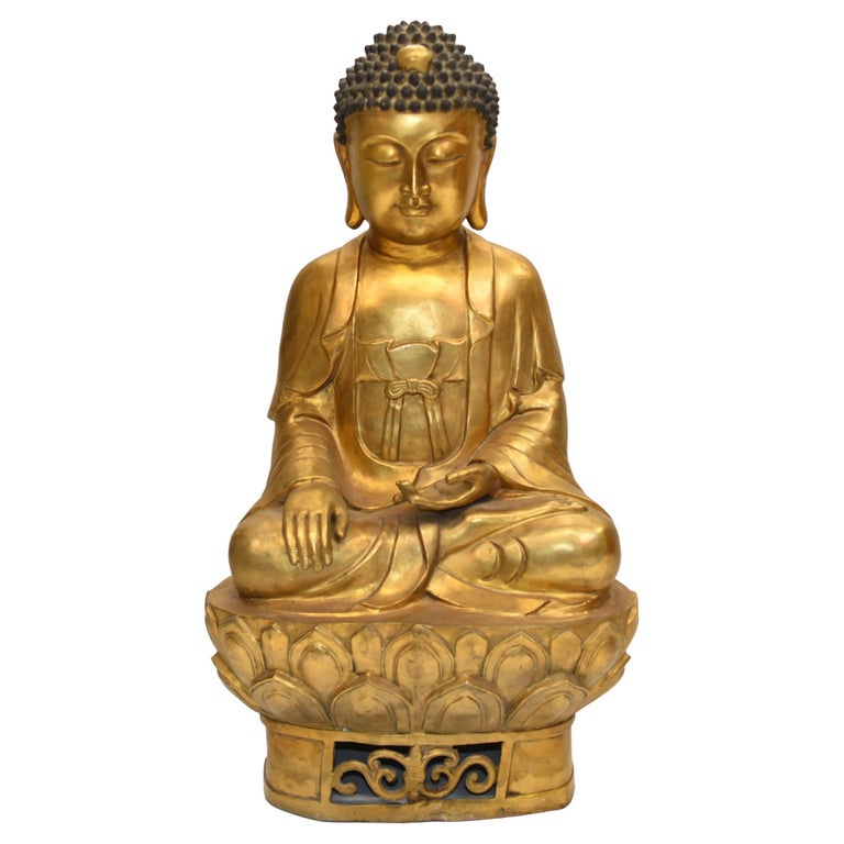 Burmese Bronze Buddha Statue Meditation Pose Buddhism Buddhist Art For ...