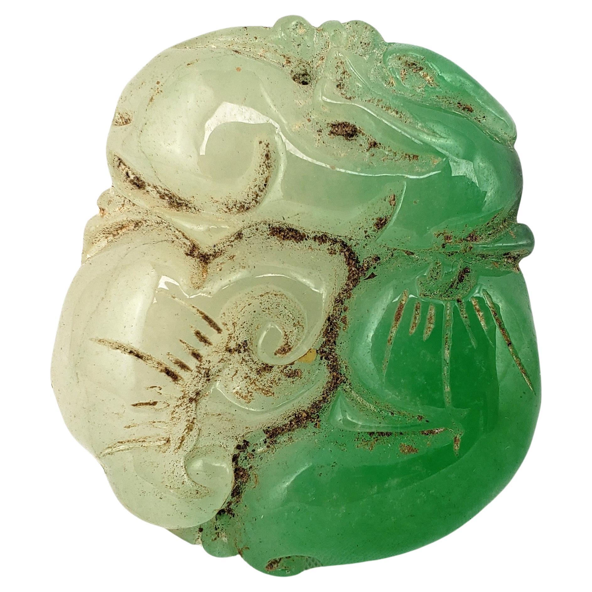 Burmese Jade Pendant at 1stDibs