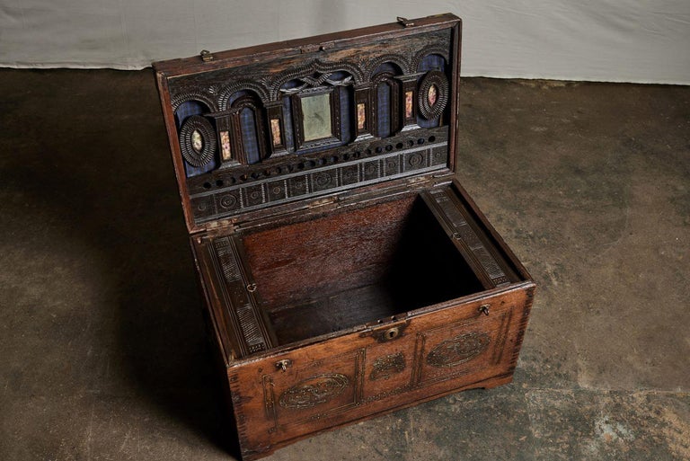 Burmese Ladies Make-Up Trunk For Sale at 1stDibs | ladies trunks, make ...