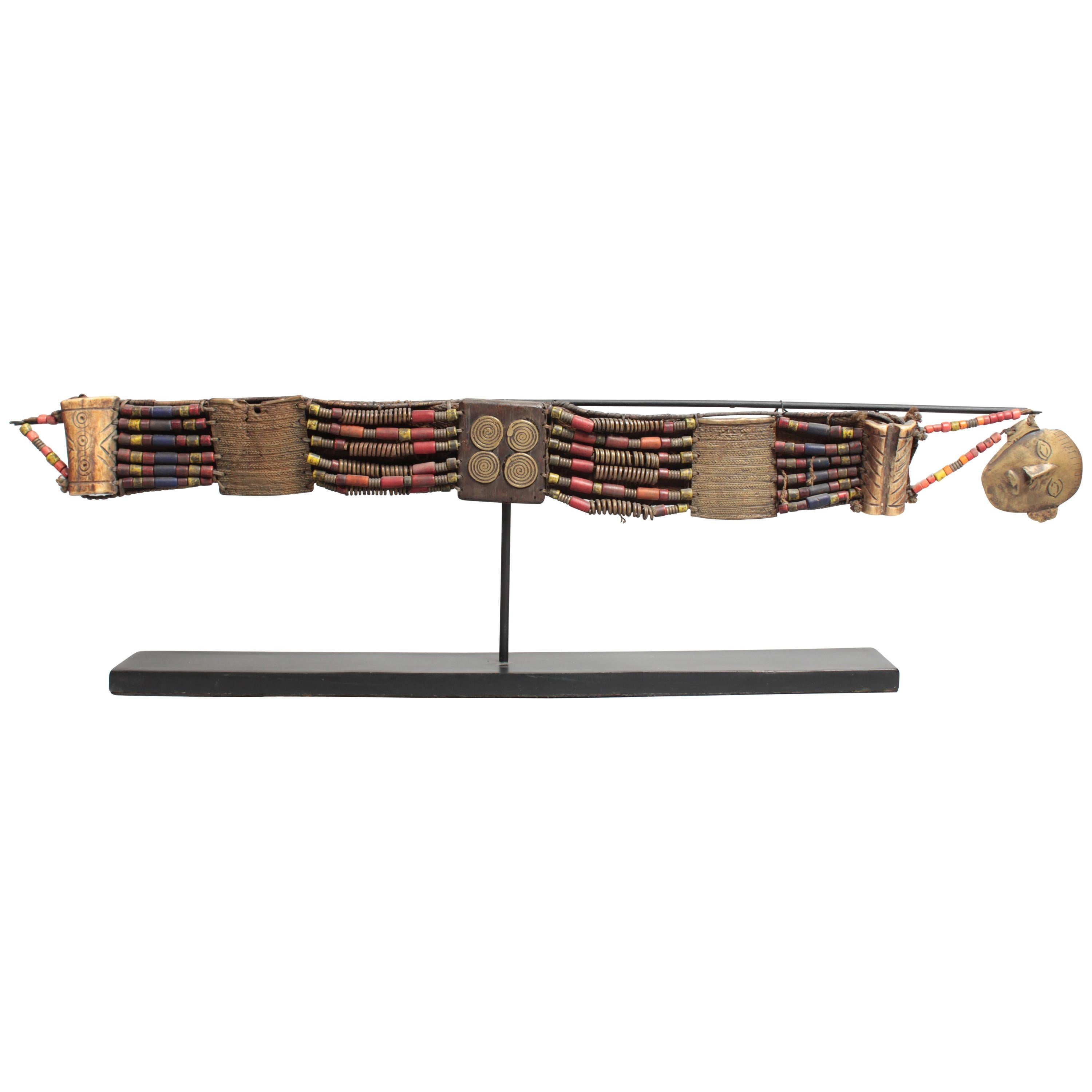 Burmese Naga Tribe Ceremonial Belt, Late 19th Century at 1stDibs