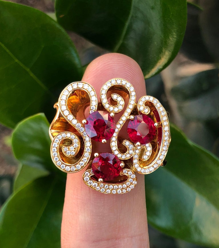 Burma Ruby Ring 3.82 Carats at 1stDibs