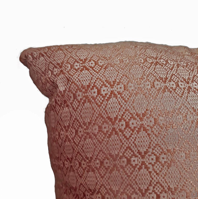 Burmese Silk Brocade Pillow For Sale at 1stDibs