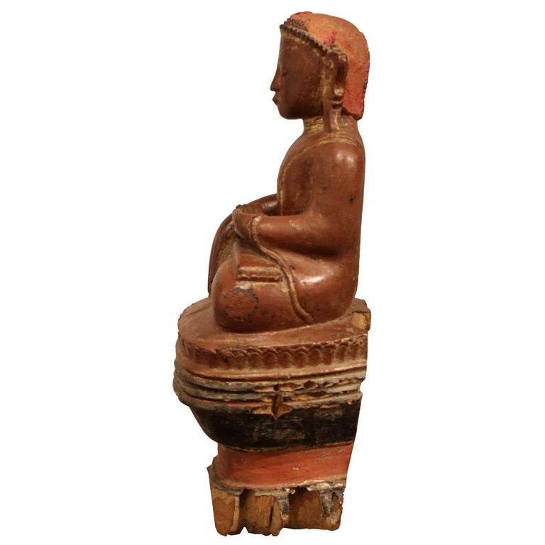 Burmese Sitting Monk at 1stDibs