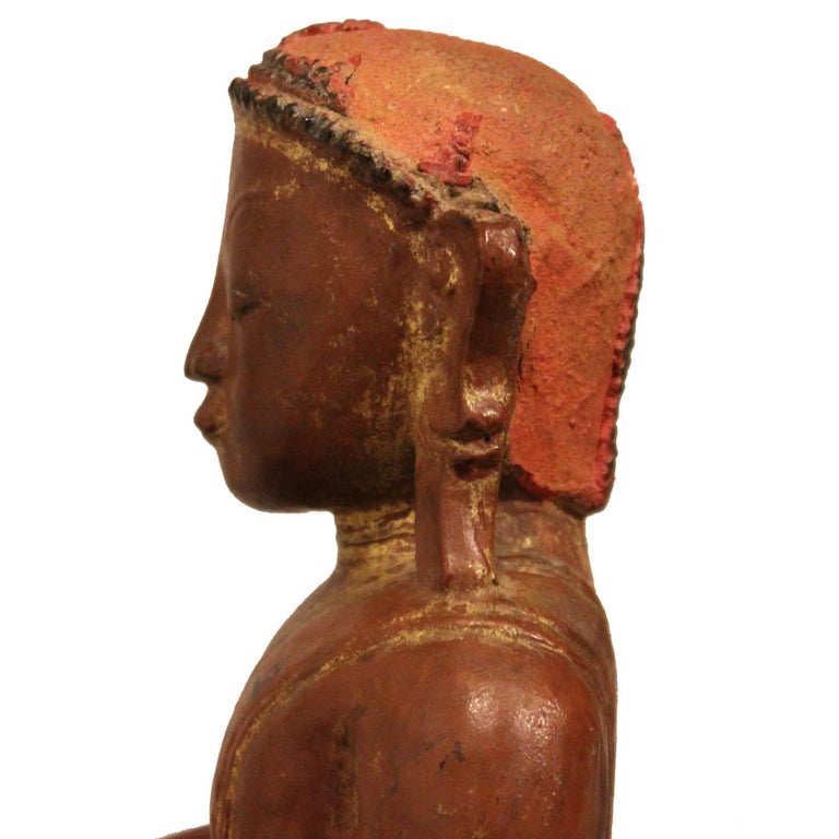 Burmese Sitting Monk at 1stDibs