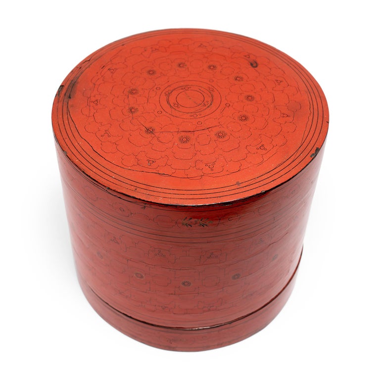 Burmese Yun Lacquer Betel Box, C. 1900 at 1stDibs