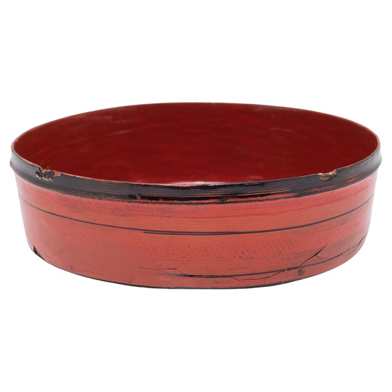Burmese Yun Lacquer Tray, c. 1900 For Sale at 1stDibs